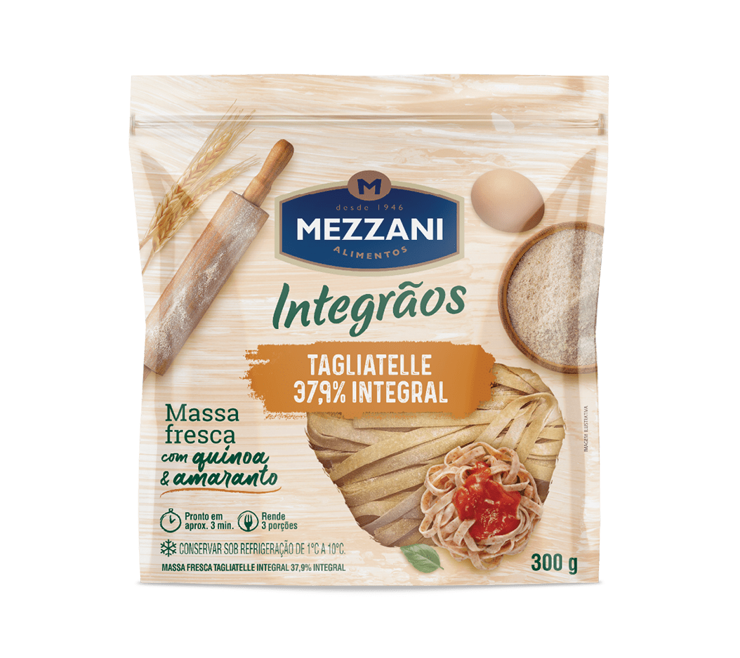 Tagliatelle Integral 300g - Mezzani Alimentos