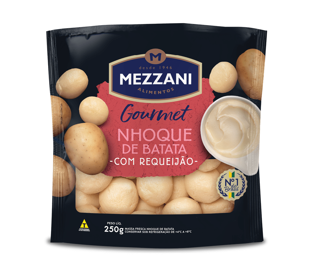 Nhoque de Batata com Requeijão 250g - Mezzani Alimentos