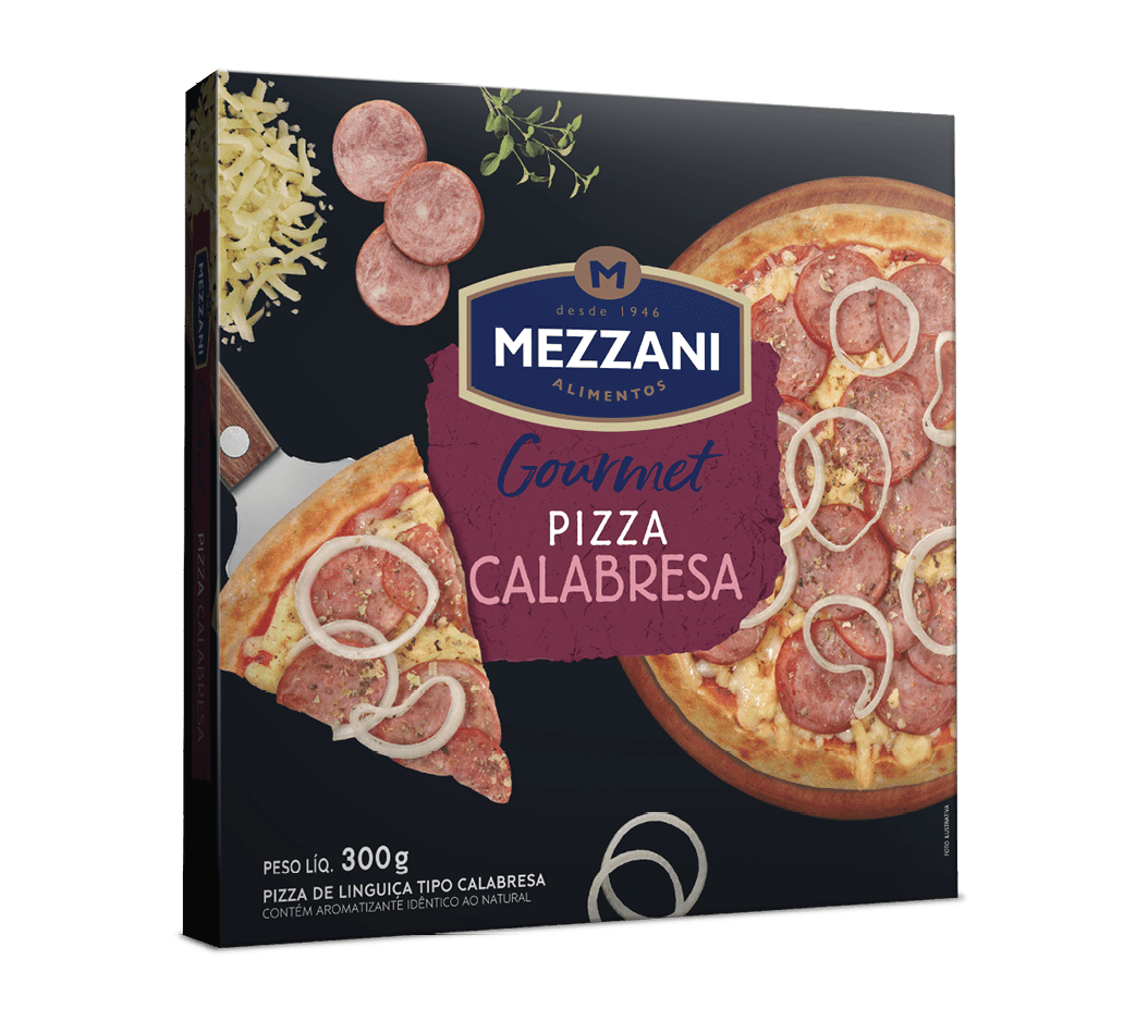 Pizza de Calabresa 300g - Mezzani Alimentos